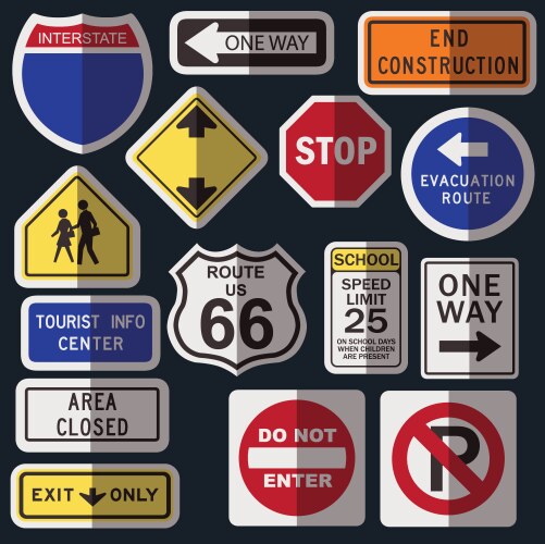 Road Signs Vector Images (over 350,000)