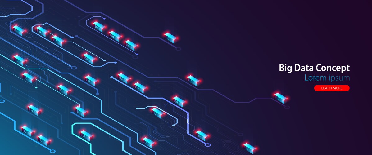 Digital twin technology set Royalty Free Vector Image