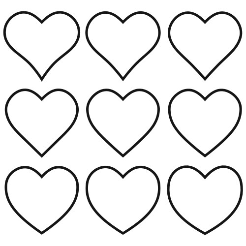 Black and White Heart Outline Vector Images (over 100,000)