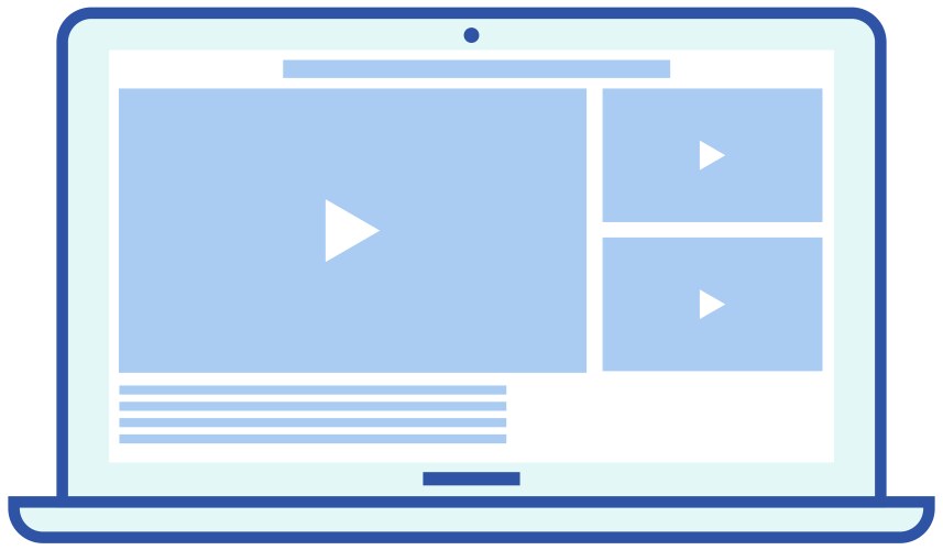 Video recording live broadcast stream vlog Vector Image