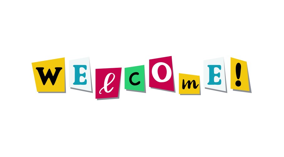 Welcome Word Art Vector Images (over 6,100)