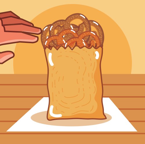 Breads delicious bakery Royalty Free Vector Image