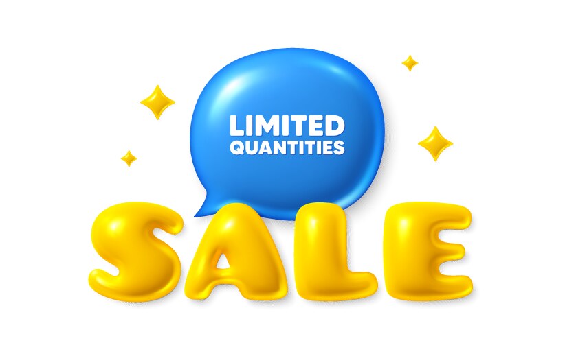 Limited quantities symbol special offer sign Vector Image