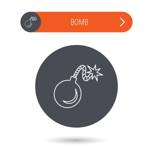 Tnt dynamite icon bomb explosion sign Royalty Free Vector