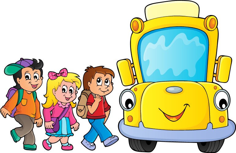 School Bus Kids Faces Vector Images (over 300)