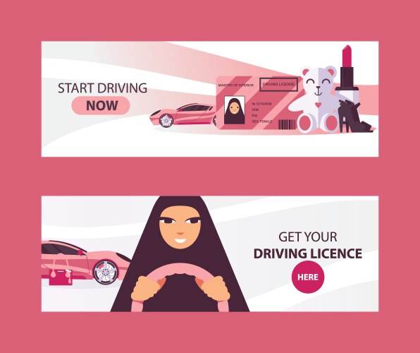 Saudi Woman Driving Vector Images (69)