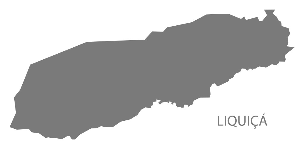 Baucau east timor map grey silhouette Royalty Free Vector