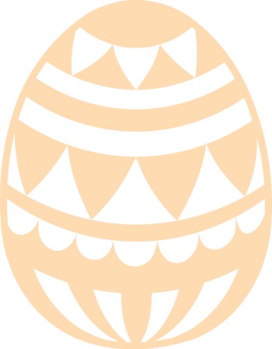 Painted easter egg Royalty Free Vector Image - VectorStock