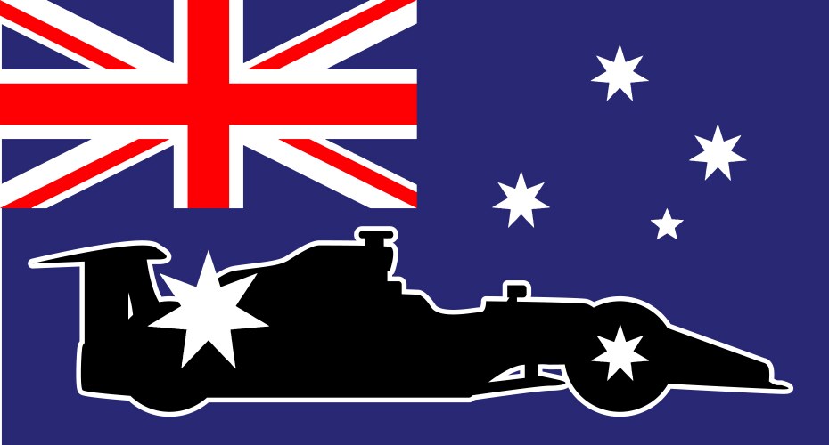 British flag with generic racing car silhouette Vector Image