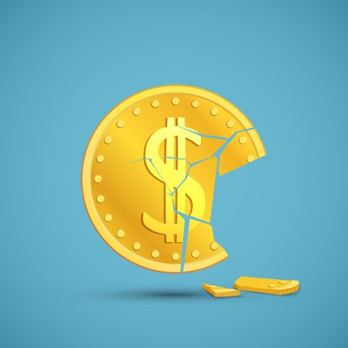 Gold coin Royalty Free Vector Image - VectorStock