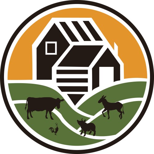 Farm logo 2 Royalty Free Vector Image - VectorStock