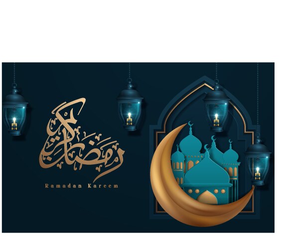 Islamic beautiful design template mosque Vector Image