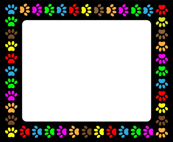 Dog Paw Border Vector Images (over 870)
