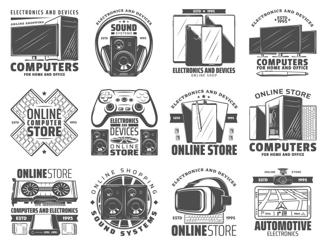 Electronic Shop Logo Vector Images (over 7,200)