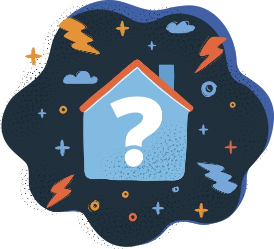 Man is thinking question mark Royalty Free Vector Image