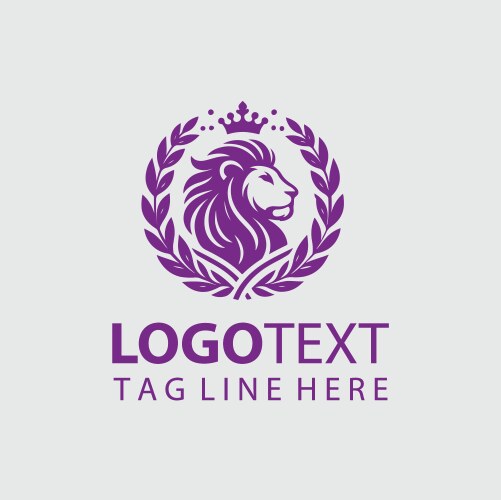 Lion logo Royalty Free Vector Image - VectorStock