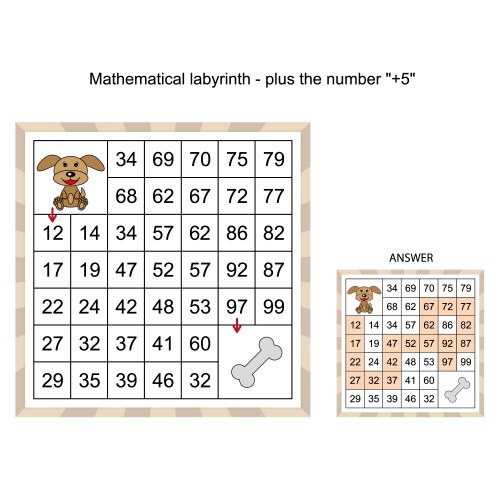 Addition number range up to 20 math worksheet Vector Image
