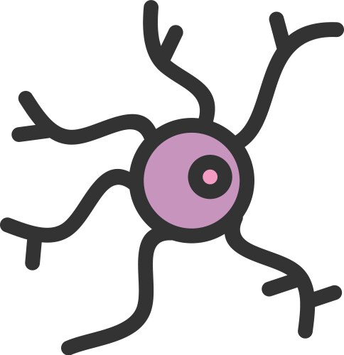 Alzheimers disease neurological brain cell neuron Vector Image