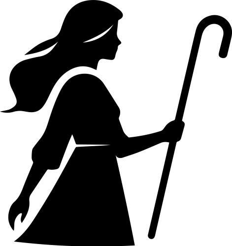 Shepherd Staff Sheep Vector Images (93)