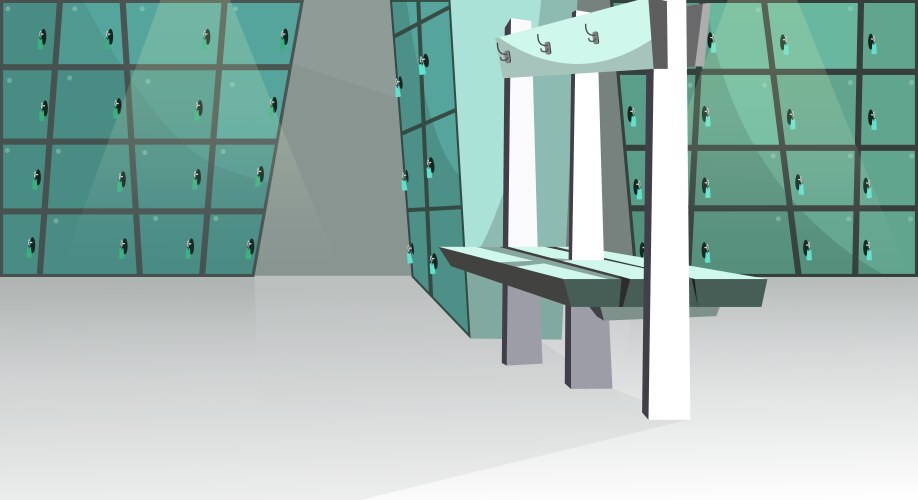 School locker room background Royalty Free Vector Image