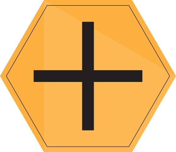 Isolated transit signal Royalty Free Vector Image