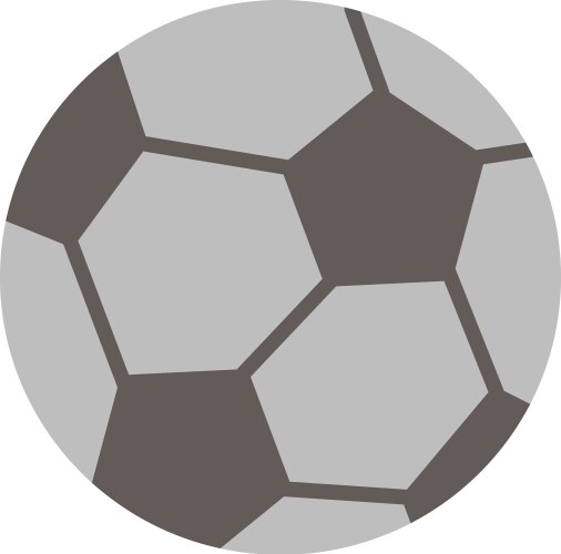 Football flat on white Royalty Free Vector Image