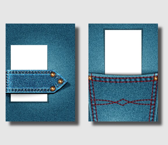 Business Denim Card Vector Images (over 120)