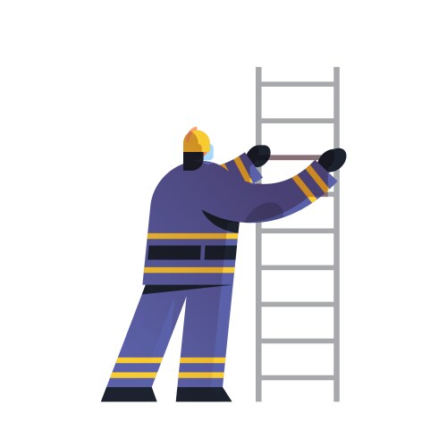 Fireman Ladder Climb Vector Images (79)