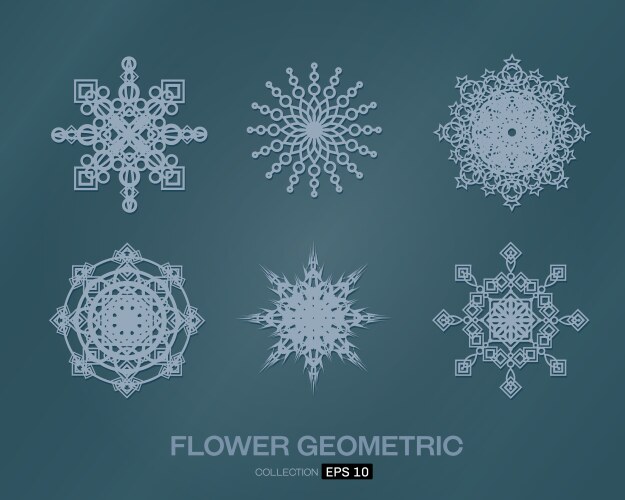 Geometric Flower Vector Images (over 210,000)