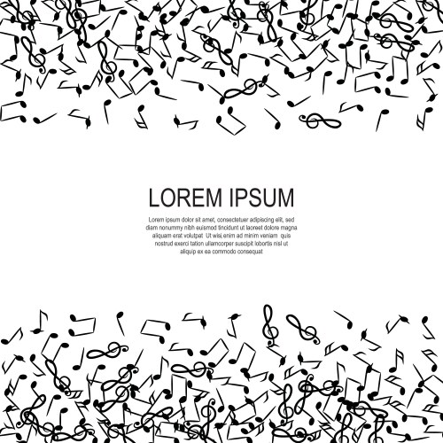 Music notes background Royalty Free Vector Image