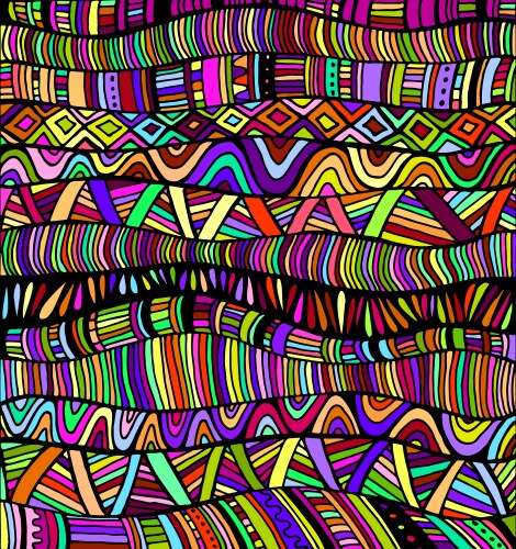 Rainbow psychedelic swirl pattern Royalty Free Vector Image