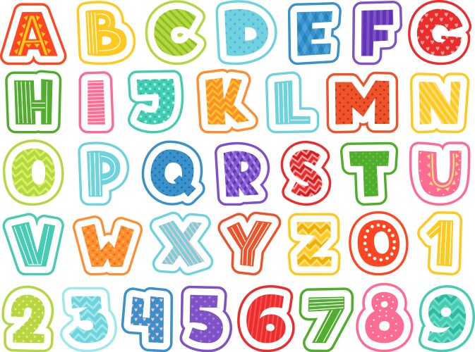Alphabet Cartoon Vector Images (over 97,000)