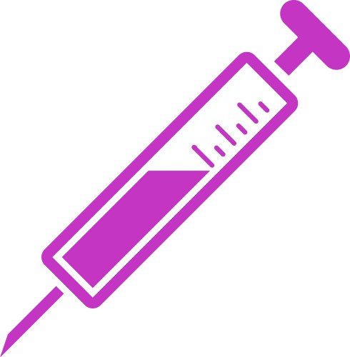 Medical injection icon design Royalty Free Vector Image
