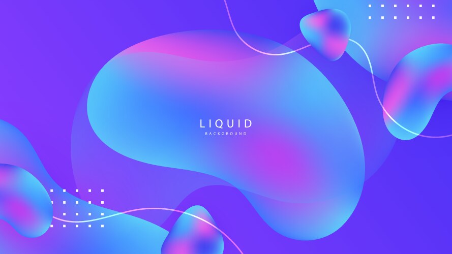 Modern colorful vivid vibrant gradient liquid Vector Image