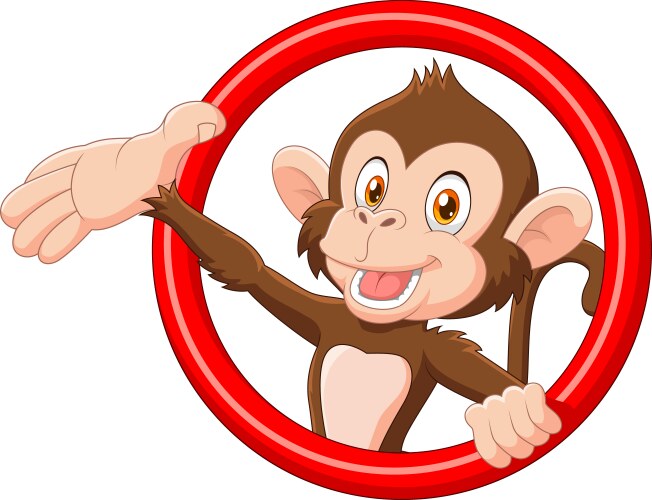 Standing Monkey Cartoon Vector Images (over 2,500)