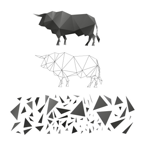 Geometric Bull Vector Images (over 3,700)