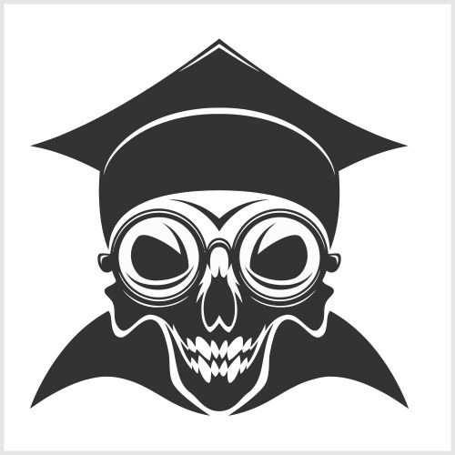 Graduation Skull Vector Images (over 220)