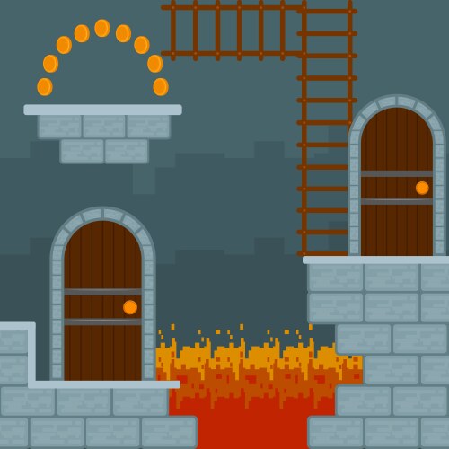 Video game world design Royalty Free Vector Image