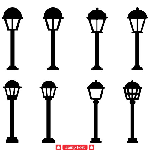 Lamp Post Silhouette Vector Images (over 1,600)