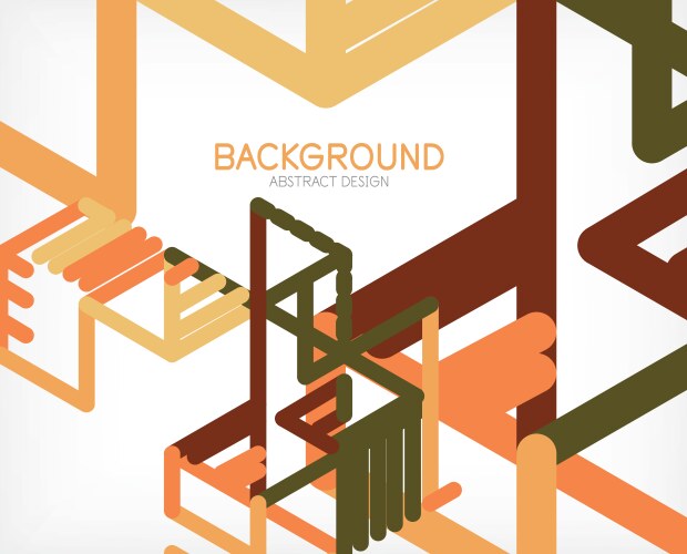 Abstract Background Color Lines On White Vector Image