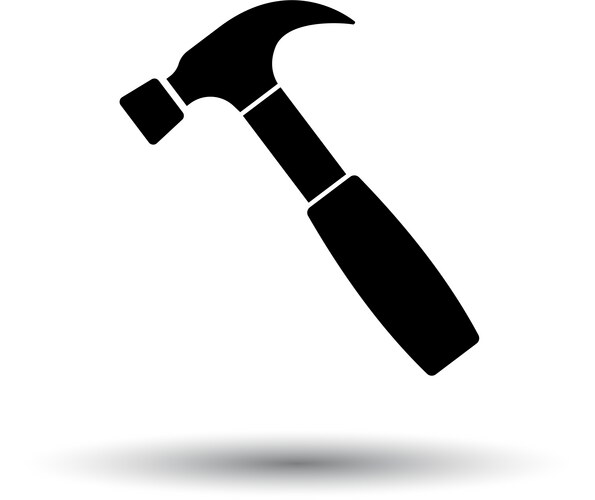 House hammer icon simple style Royalty Free Vector Image