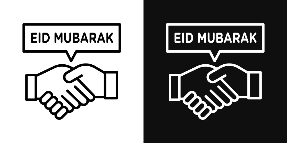 Handshaking icon set partnership shake hand Vector Image