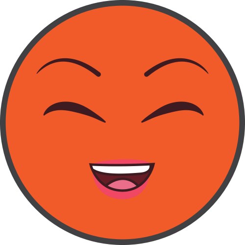 Chat emoticon cartoon Royalty Free Vector Image