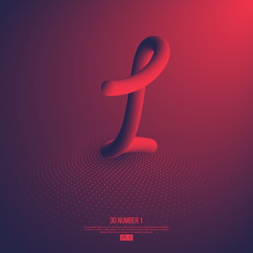 Number 1 Outline Vector Images (over 4,100)