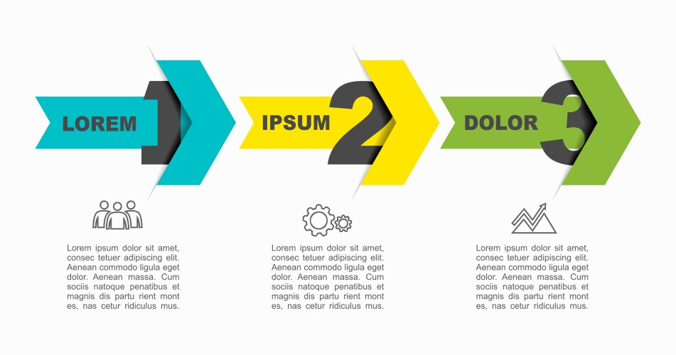 Infographic design template with place Royalty Free Vector