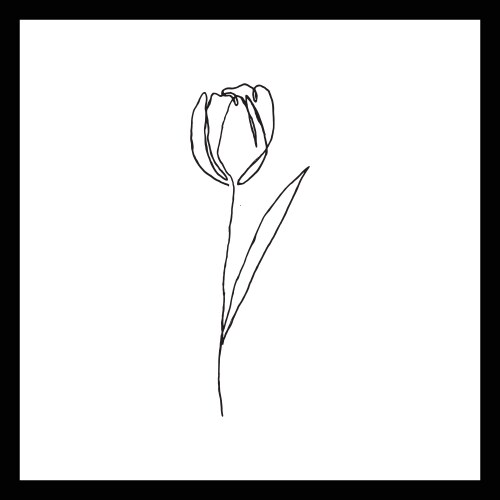 Simple continuous line art design Royalty Free Vector Image