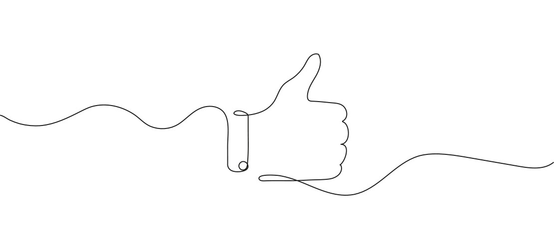 Thumbs Up Line Art Vector Images (over 4,200)