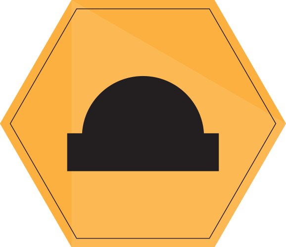 Isolated transit signal Royalty Free Vector Image