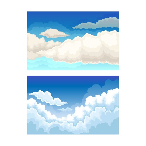 Sky scene with clouds drifting across Royalty Free Vector