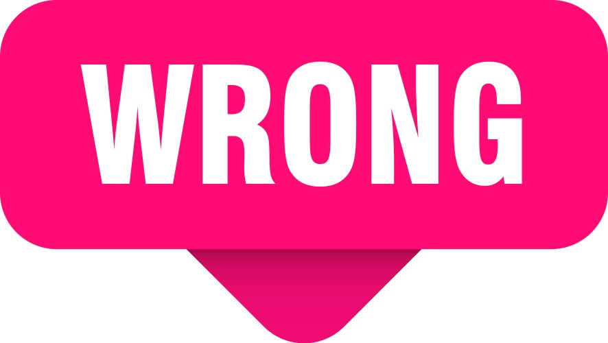 Wrong Png Vector Images (91)